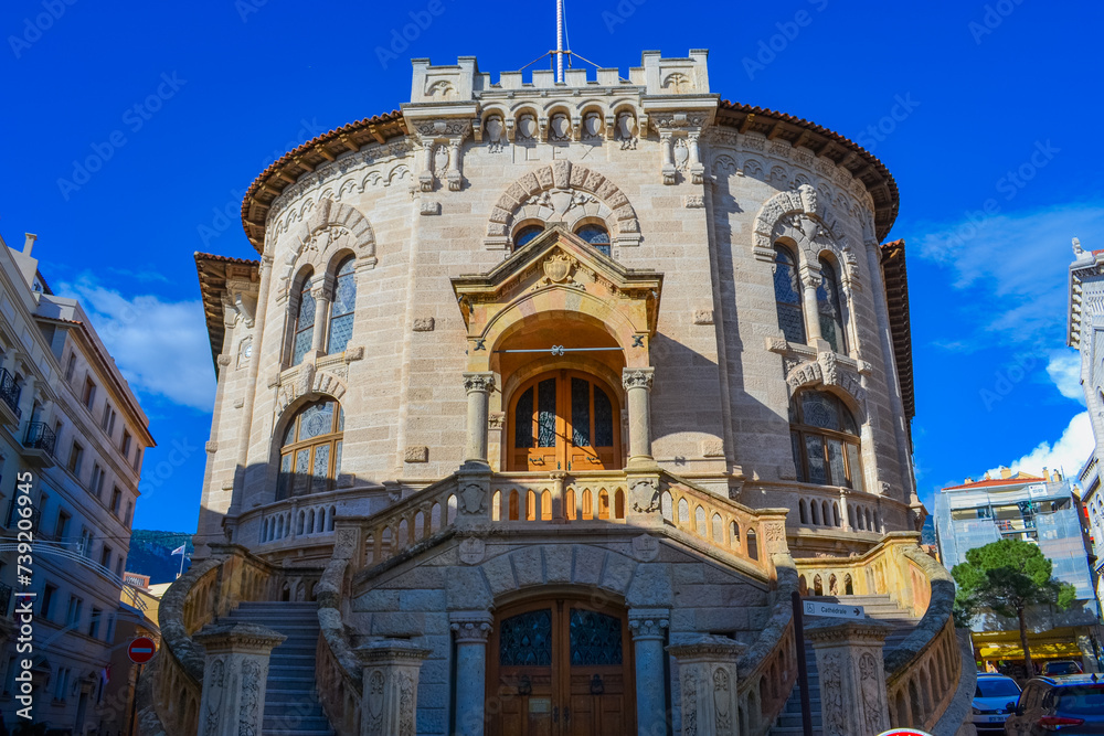 Principality of Monaco, Monaco, 13.2.2024: Palace of Justice. Set in ...