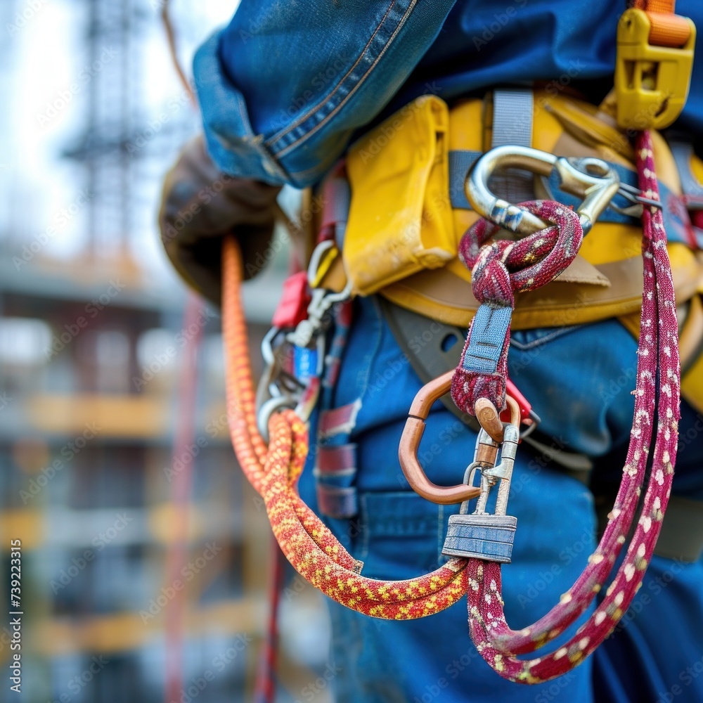 safety gear for construction Working at height equipment. Fall arrestor ...