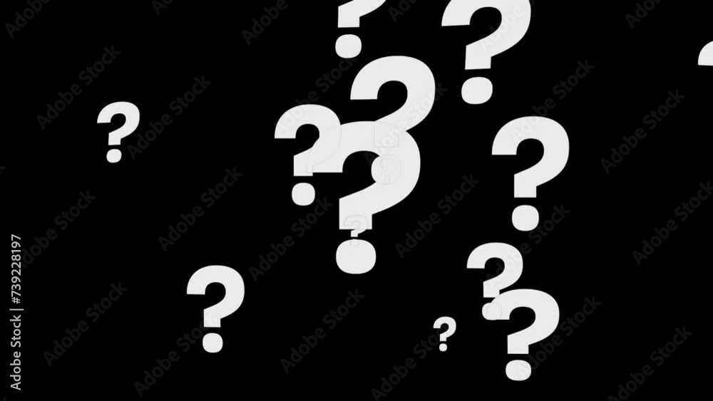 question mark overlay animation with transparent background Stock ビデオ ...