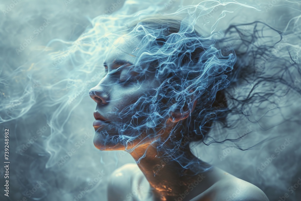 Atmospheric portrayal of magnetic waves interacting with the human ...