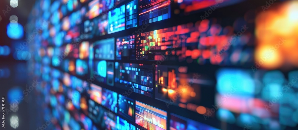 News Channel Backdrop, Professional Background Setting the Stage for ...