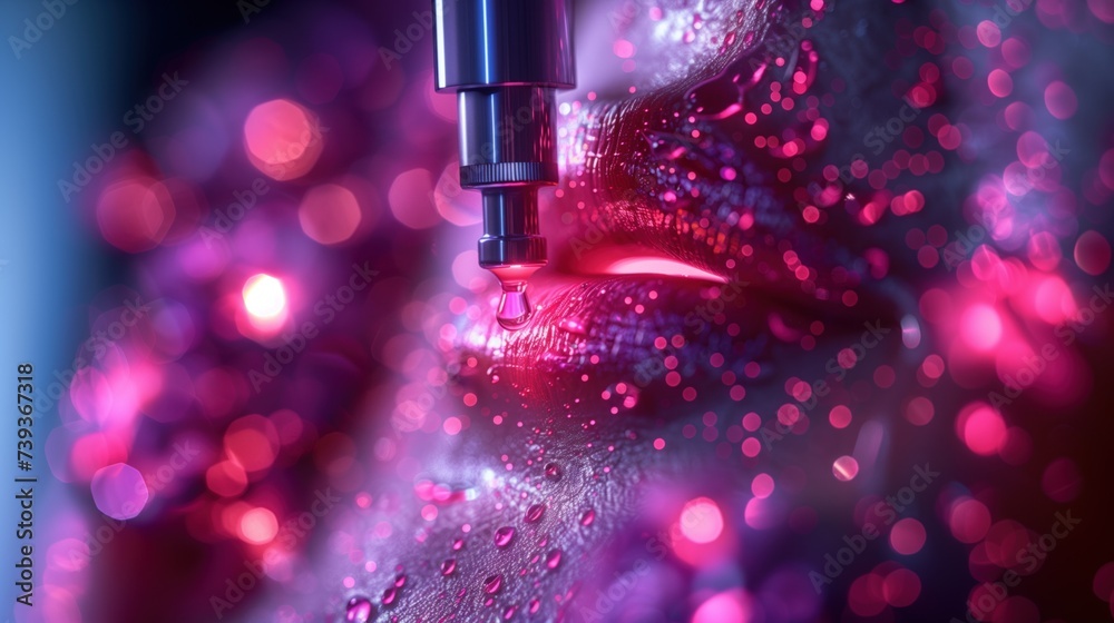 laser or serum vitamin through the skin layer for repair wrinkles and ...