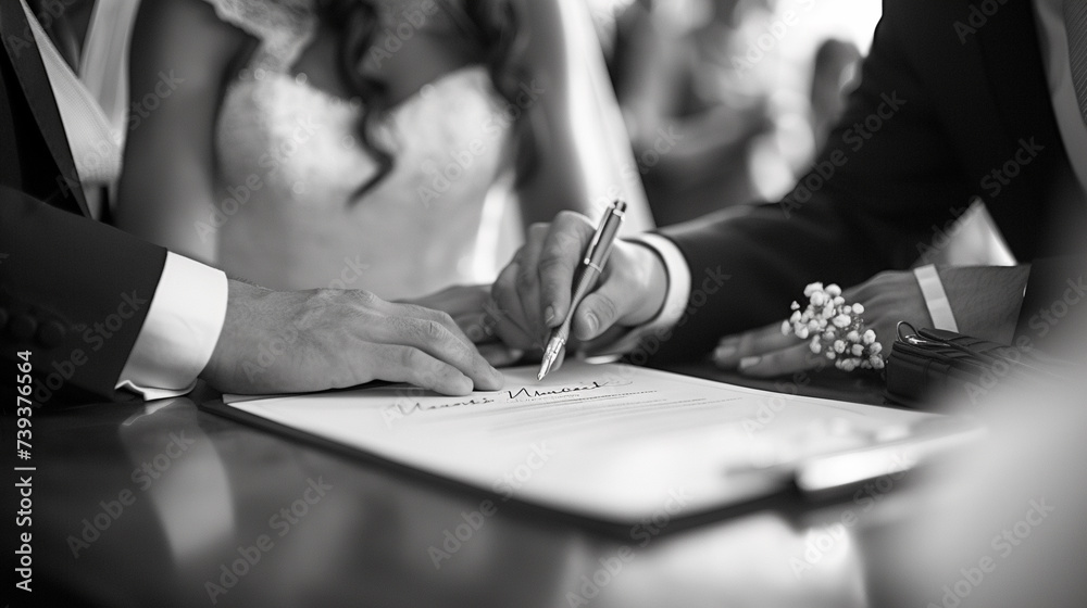 Sealing the Deal: Capture the moment after the signing, with the couple ...