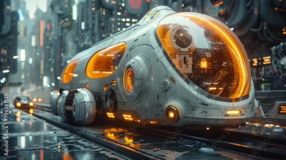 Futuristic tech entrepreneurship a startup pitch with visionary ideas ...