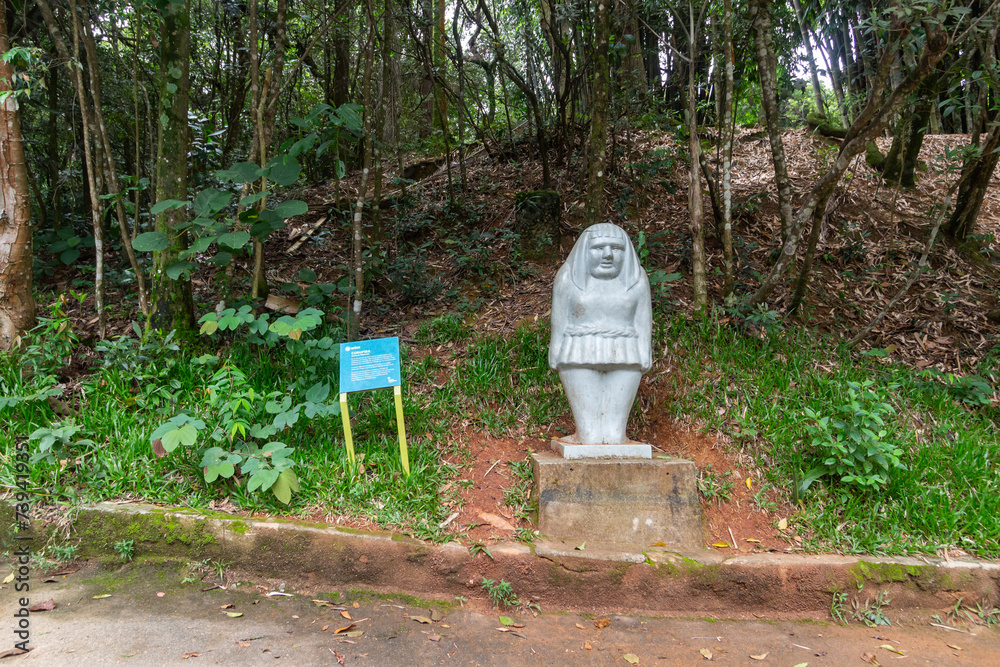 SÃO PAULO, SP, BRAZIL - FEBRUARY 03, 2024: Statue of the folkloric ...