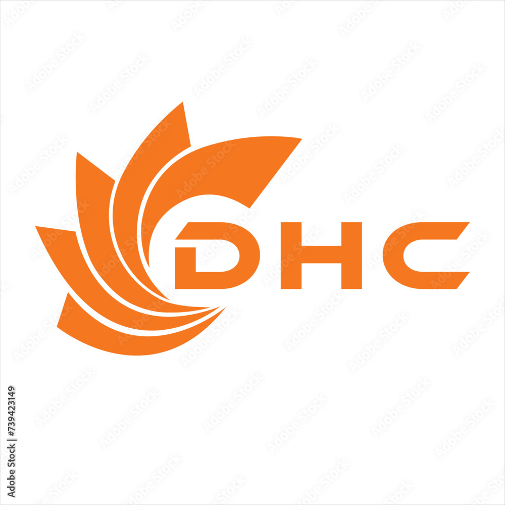DHC letter design. DHC letter technology logo design on white background. DHC Monogram logo ...