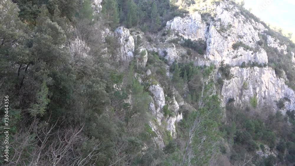 Raiano, Italy The Gole di San Venanzio nature reserve with canyon and ...