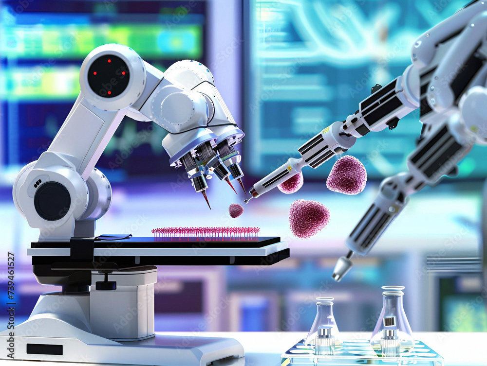 The robot explores the cells of microbes using artificial intelligence ...