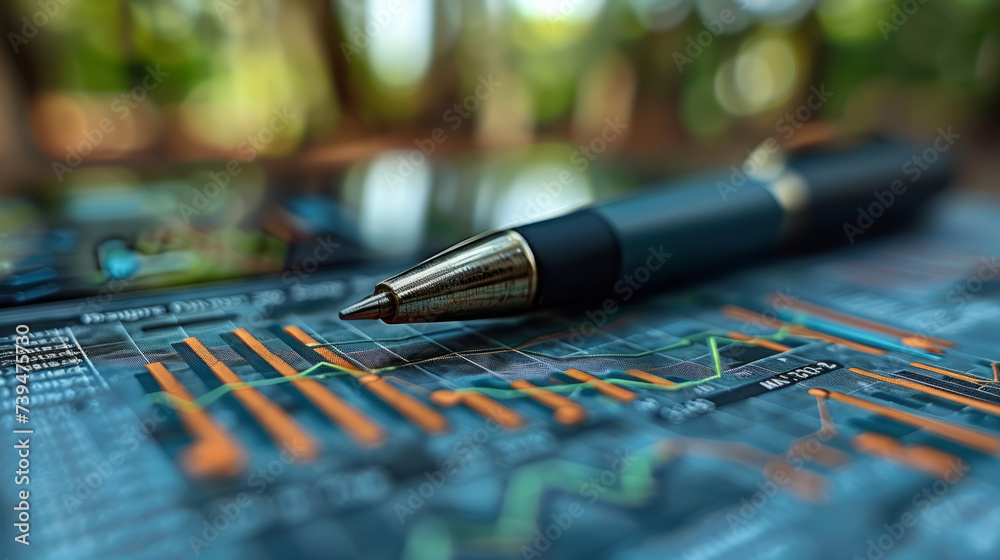 Comprehensive market analysis report with financial graphs, investment ...