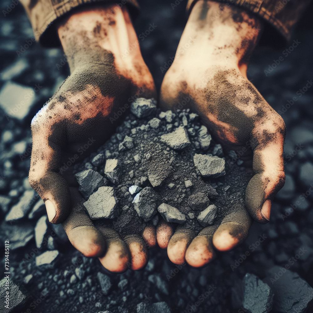 Coal-Stained Hands: Symbol of Grit and Hard Work in the Mines ...