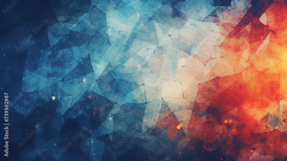 Distressed abstract background. Blur colorful noise. Dark shattered ...