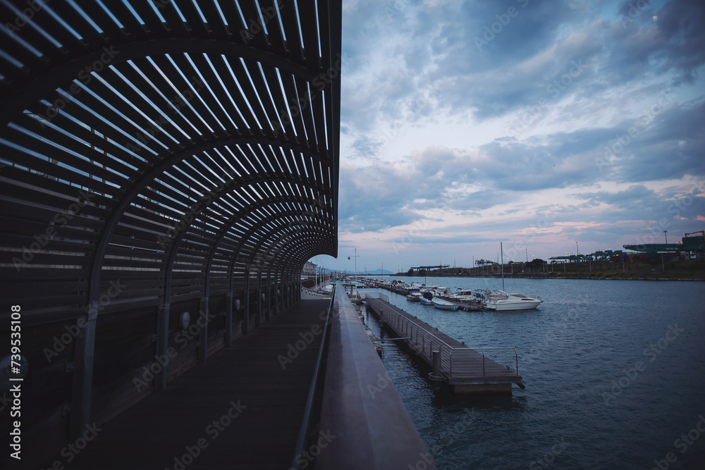 calm Pra canal - Voltri Genoa buffer zone. the marine and port ...