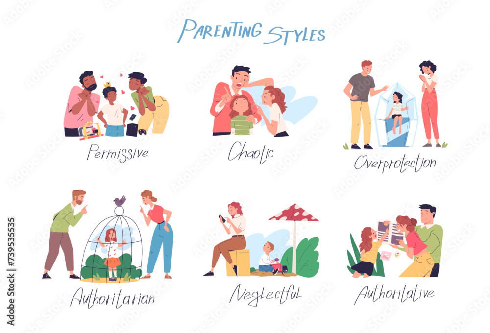 Parenting styles. Parents discipline learning children attachment type ...