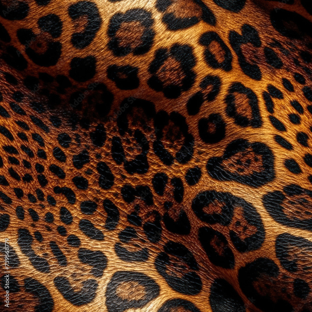 Leopard fur texture seamless pattern background, textile fabric design ...