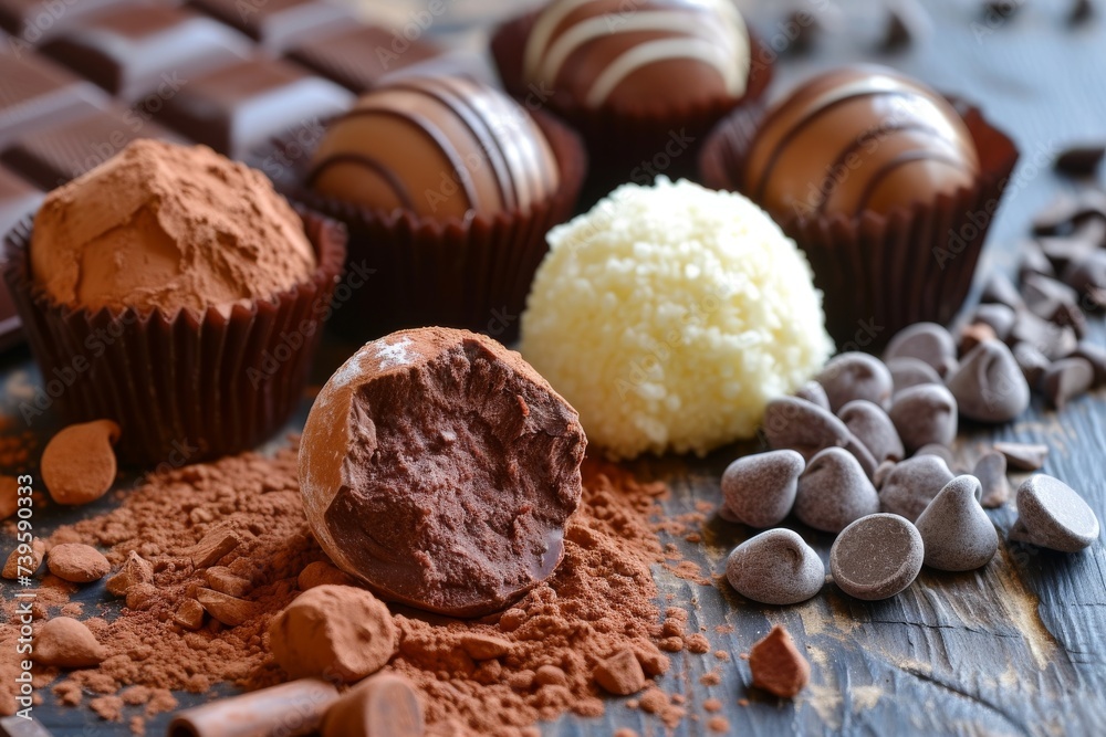 Solid chocolate ball consists of cocoa solids cocoa butter sugar and ...