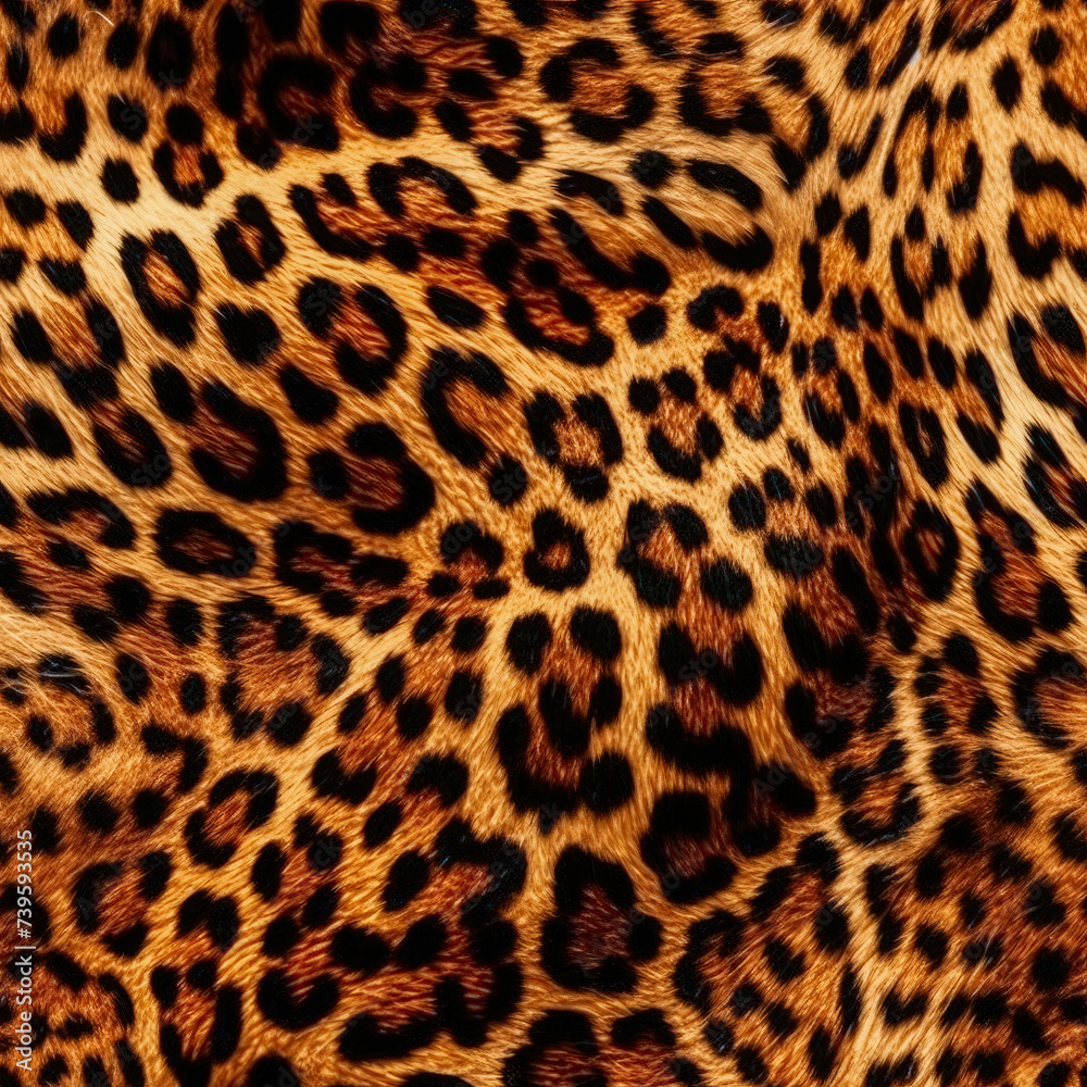 Leopard fur texture seamless pattern background, textile fabric design ...