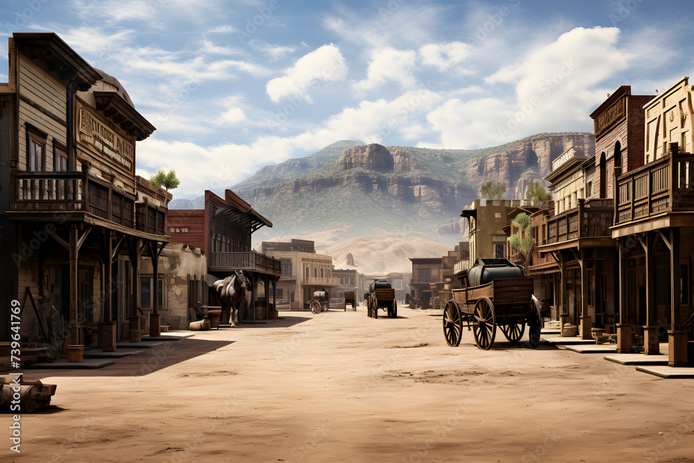 Western Town, wild west town, town in the south, desert Town, wild west ...