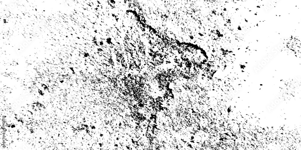 Vector black and white stains and scratches on white grunge crack wall ...