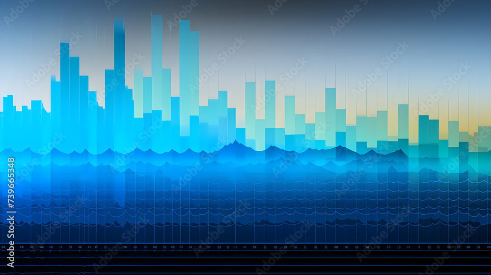 Visualization of the 600 Range of the FM Radio Frequency Spectrum Stock ...