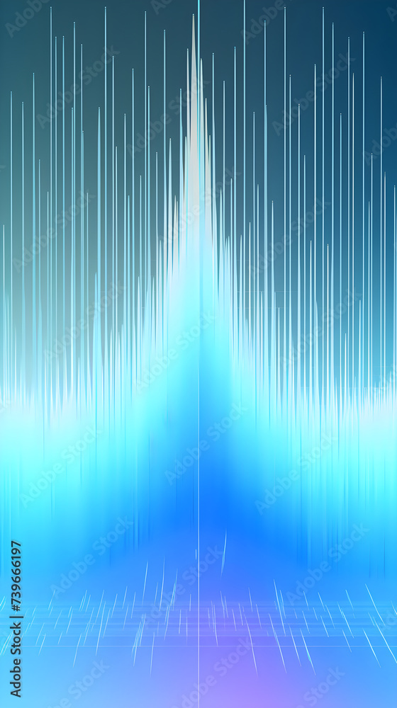 Visualization of the 600 Range of the FM Radio Frequency Spectrum Stock ...