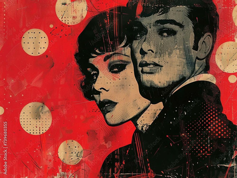 Vintage Pop Art posters of classic films reimagined with Ben Day dots ...