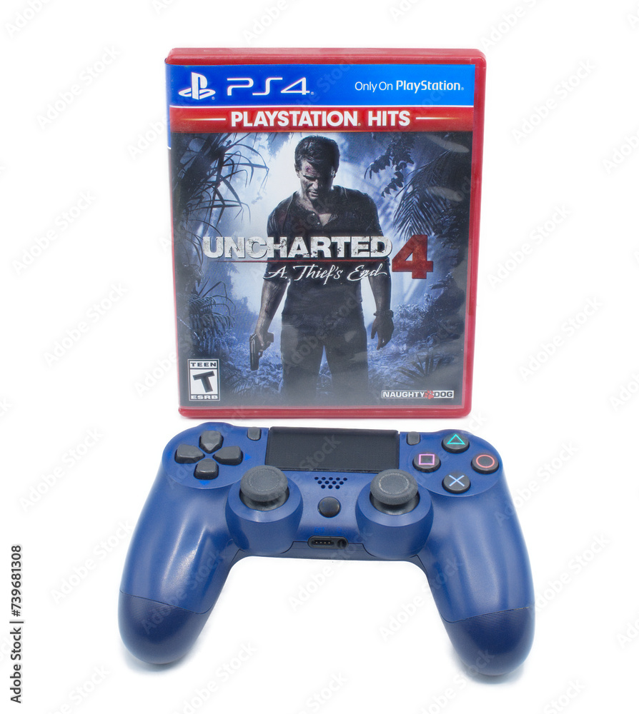 Ocala, FL 2-18-2024 Uncharted four 4 a thiefs end video game by Naughty ...