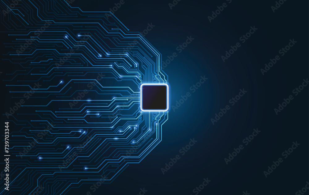 Circuit board. Technology background. Central Computer Processors CPU ...