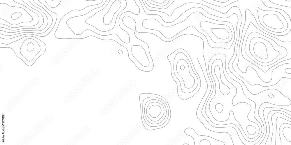 Abstract pattern with lines topographic map background. Topography and ...