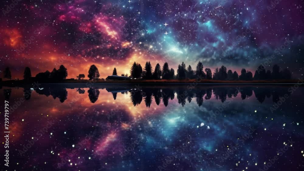 an awe-inspiring astrophotography image of cosmic reflection. beautiful ...