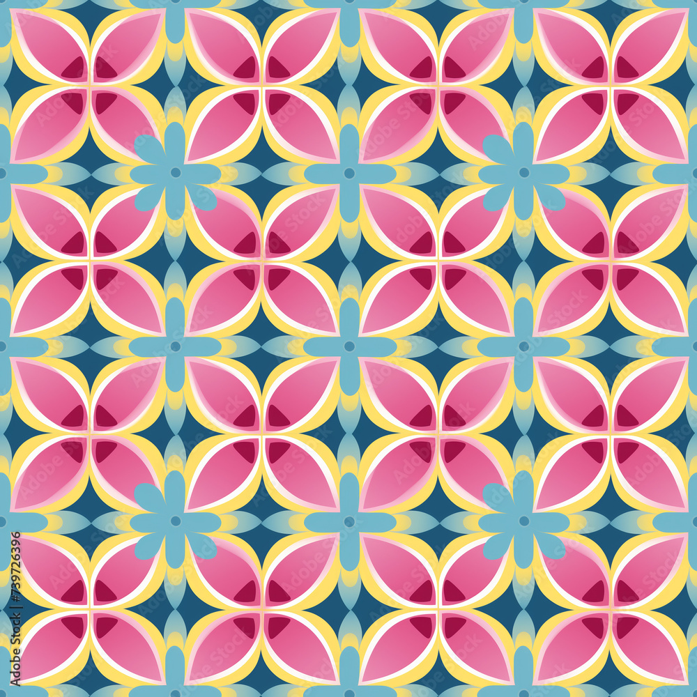Singapore Peranakan seamless pattern, lotus pattern, seamless tile ...