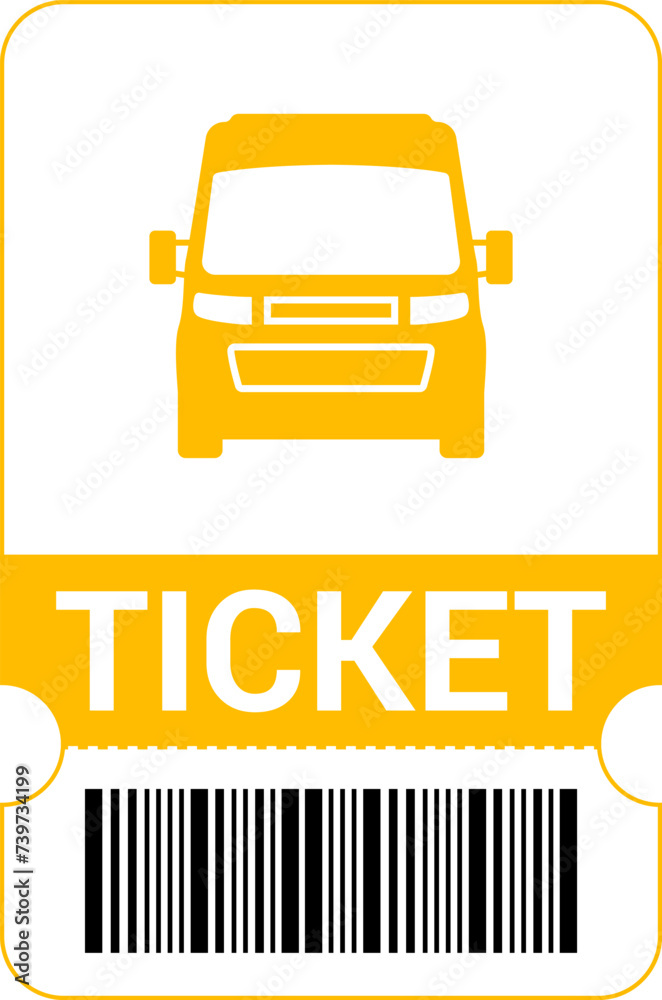 Travel transport tickets with barcode on white background. Bus ticket ...