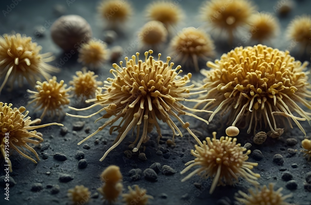 Allergy Alert: Microscopic View of Mold Spores - A Hidden Trigger in ...