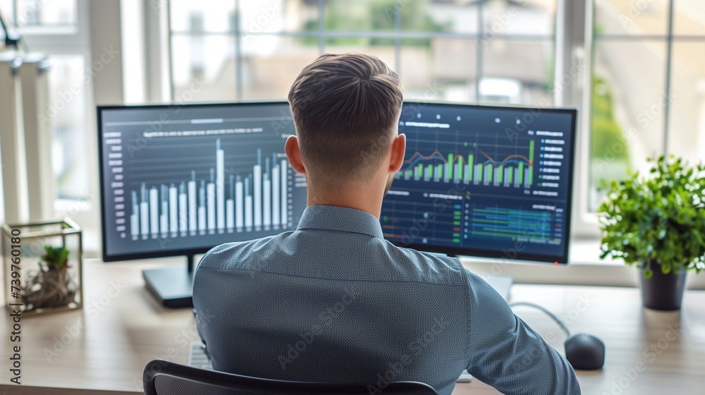 An illustration of business process automation concept, showcasing ...