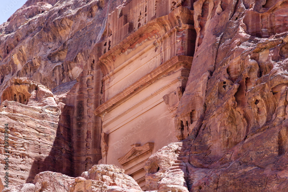 Jordan Petra. Petra is capital of Nabataean kingdom. Ruins of ancient ...
