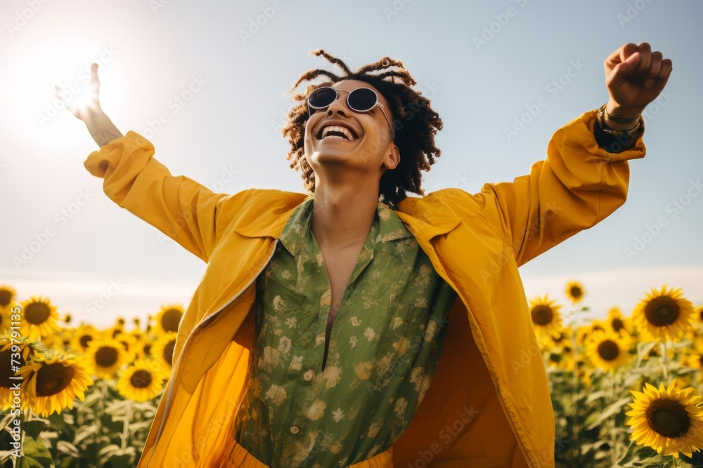 Non-binary individual, aged 22, of Middle Eastern descent, wearing a ...