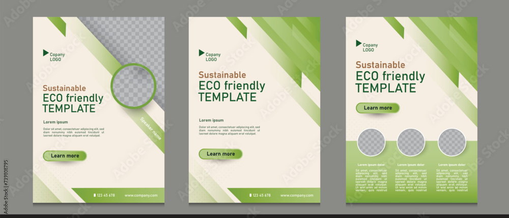 eco friendly environmentally sustainable business template background ...