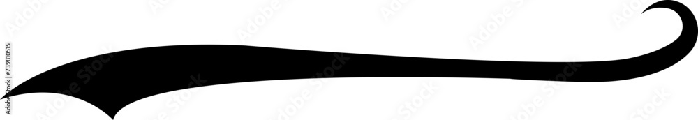 Calligraphy element. Vintage ornate ornament. Decorative divider and ...