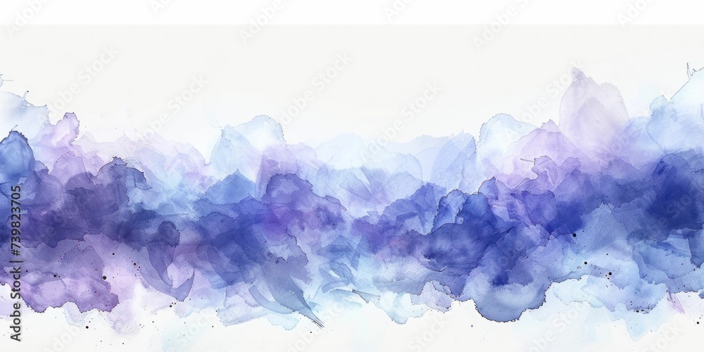 Watercolor grunge stroke features colors that blend and bleed, creating ...