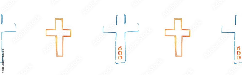 Watercolor hand drawn illustration thanksgiving to the Lord,christian ...