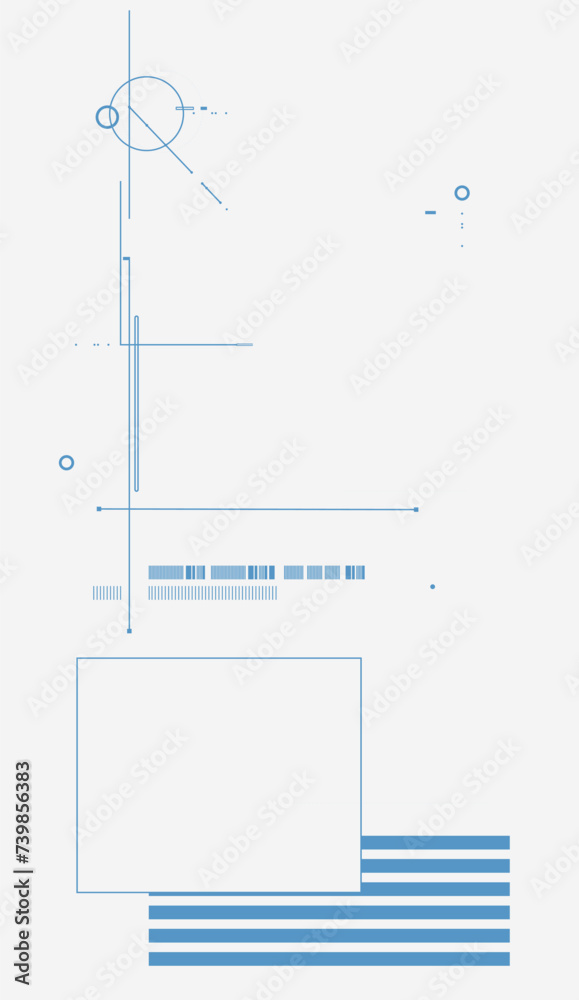 Schematic representation of various geometric shapes and lines in ...
