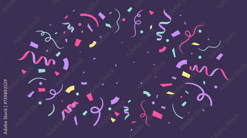 Confetti background, congratulations confetti explosion with colorful ...