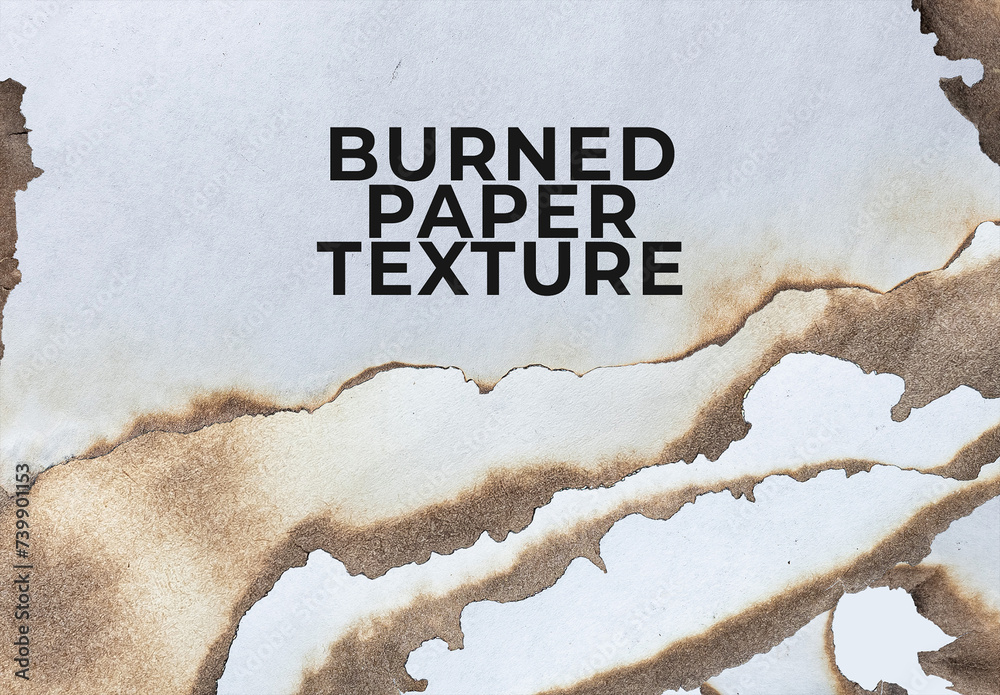 11 Fire Burnt Paper Texture. A set of burned paper edges with fire and ...