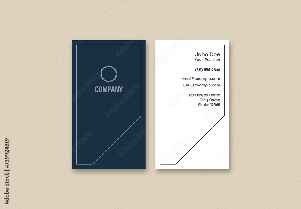 Dark Theme Business Card Template with Frame.zip Stock Template | Adobe ...