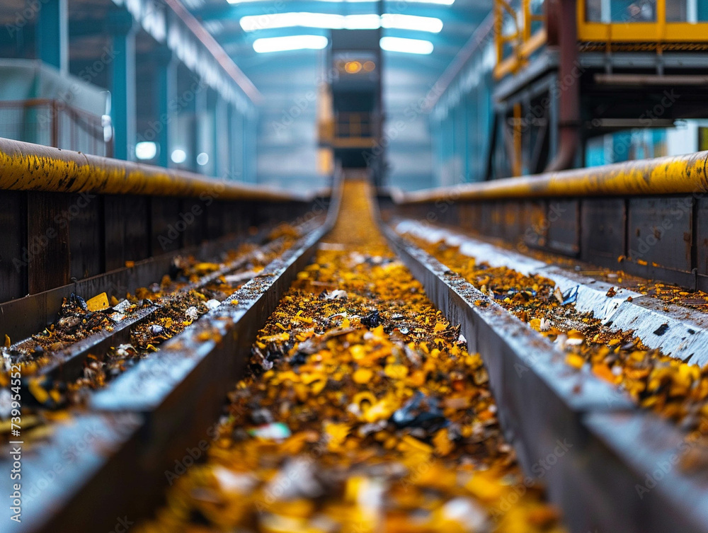 Inside a recycling facility turning waste into resources Stock Photo ...