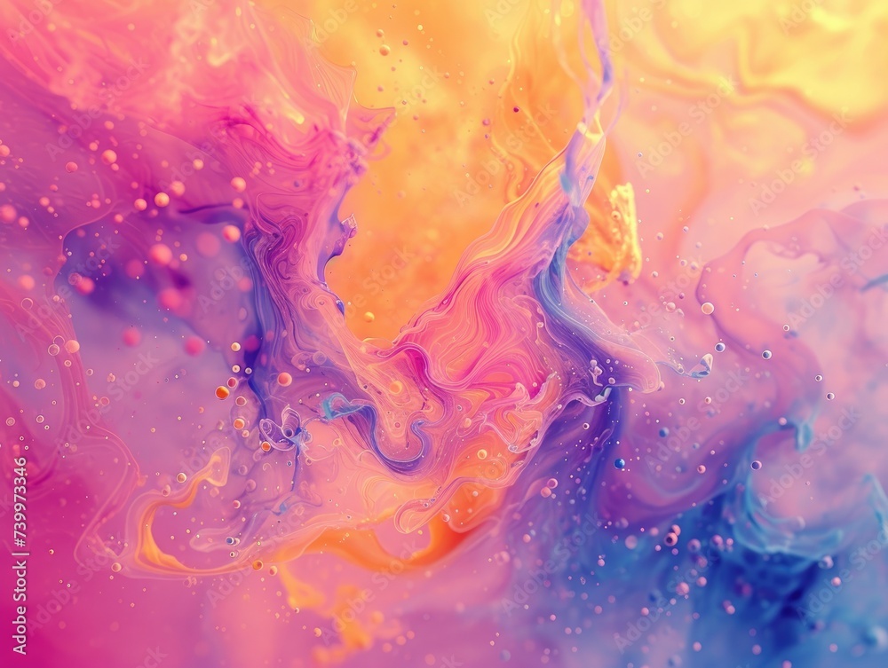 Abstract gradient with a blur effect showing a collection of pointy ...