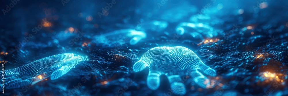 Diverse handprints and fingerprints pattern, Background Image ...