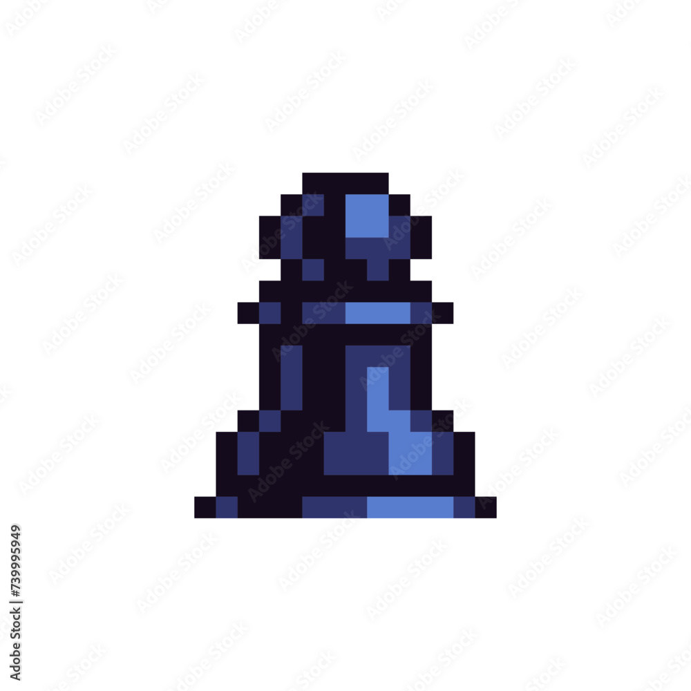 Chess pawn icon. Pixel art style. 8-bit video game sprite. Game assets ...