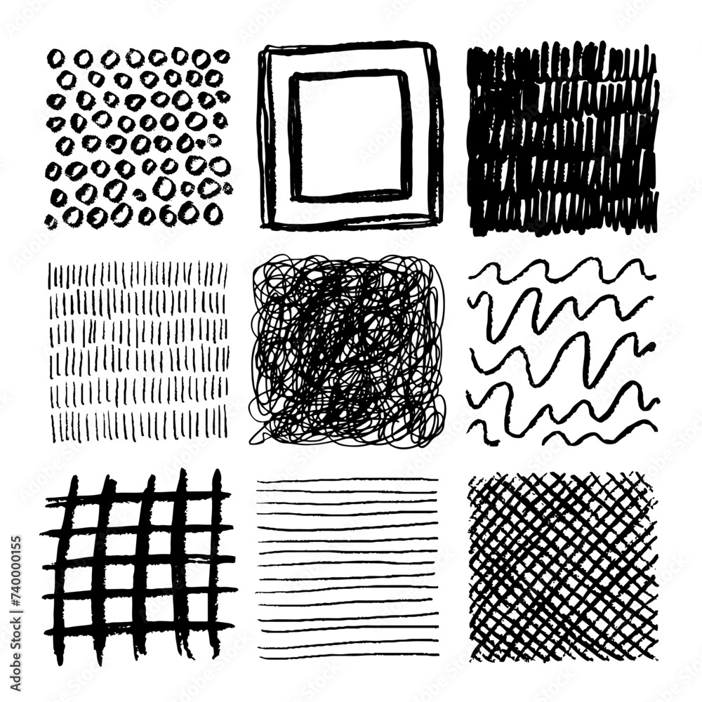 Pencil stroke pattern. Pen doodle scrawl. Hand drawn sketch texture ...