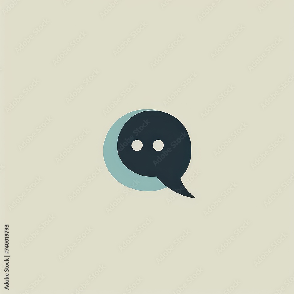 Vector Logo of Message icon, Illustration Stock Illustration | Adobe Stock