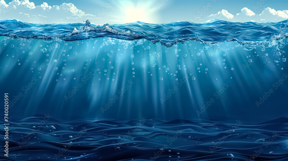 ector Art inspired by underwater scenes fluid aquatic color scheme ...